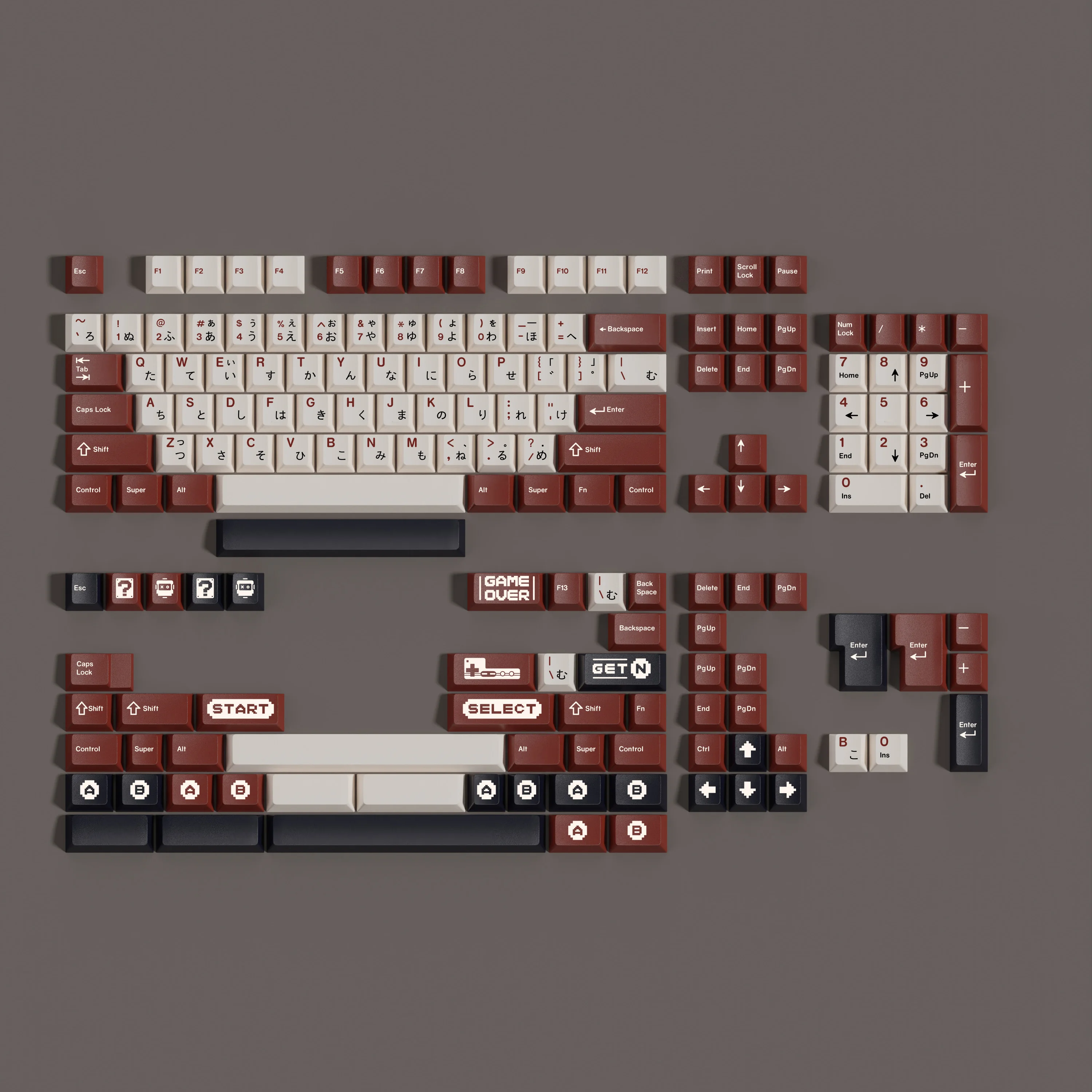 Famicom-Keycap-168-Keys-PBT-Keycaps-Cherry-Profile-DYE-SUB-Personalized ...