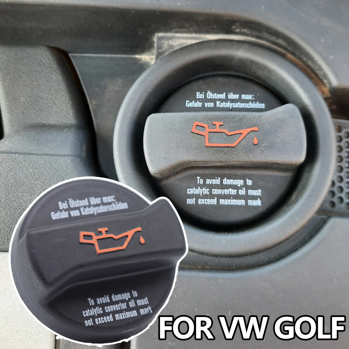 Engine Oil Filler Cap For VW Golf MK2 MK3 MK4 MK5 MK6 A2 A3 A4 A5 A6 ...