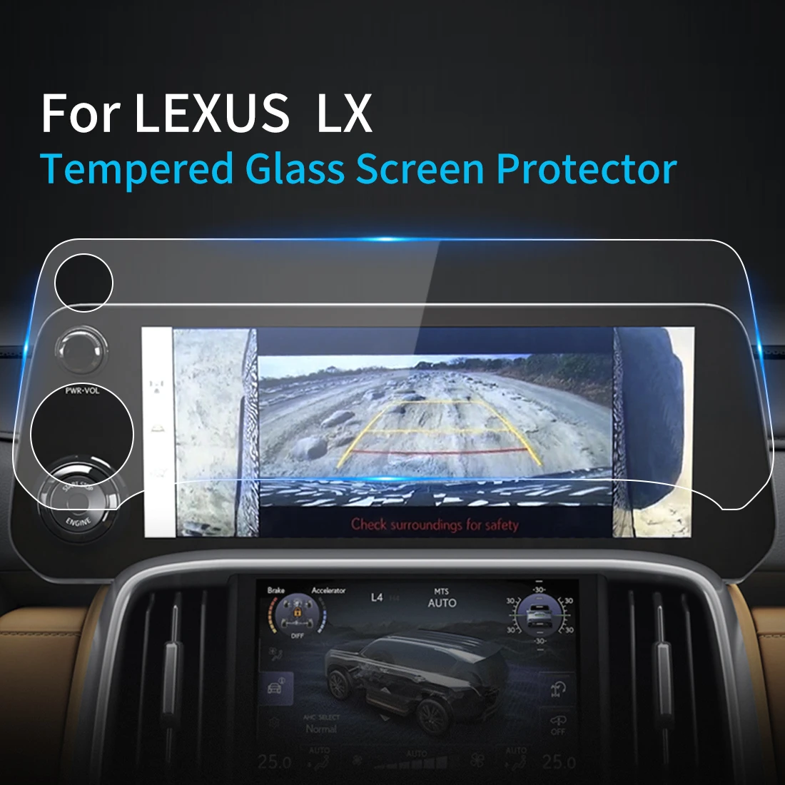For-LEXUS-LX-Screen-Protector-2023-lx500-600-Carplay-Tempered-Glass ...