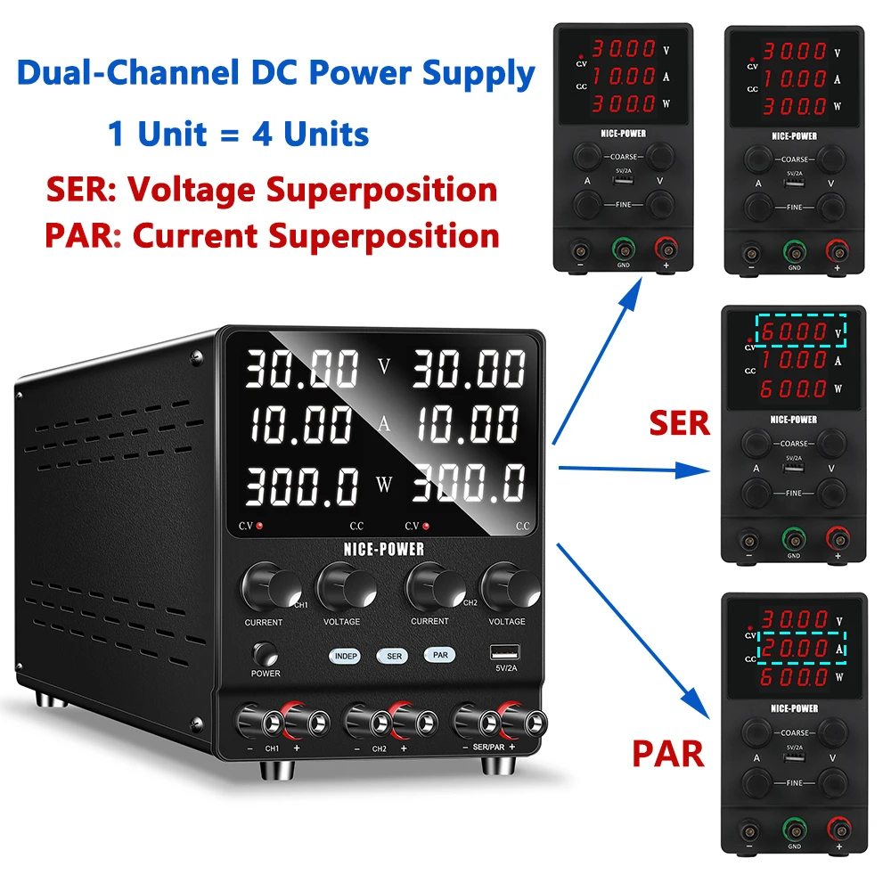 Dual-Channel-DC-Power-Supply-3-Way-S-rie-Independente-Sa-da-Paralela ...