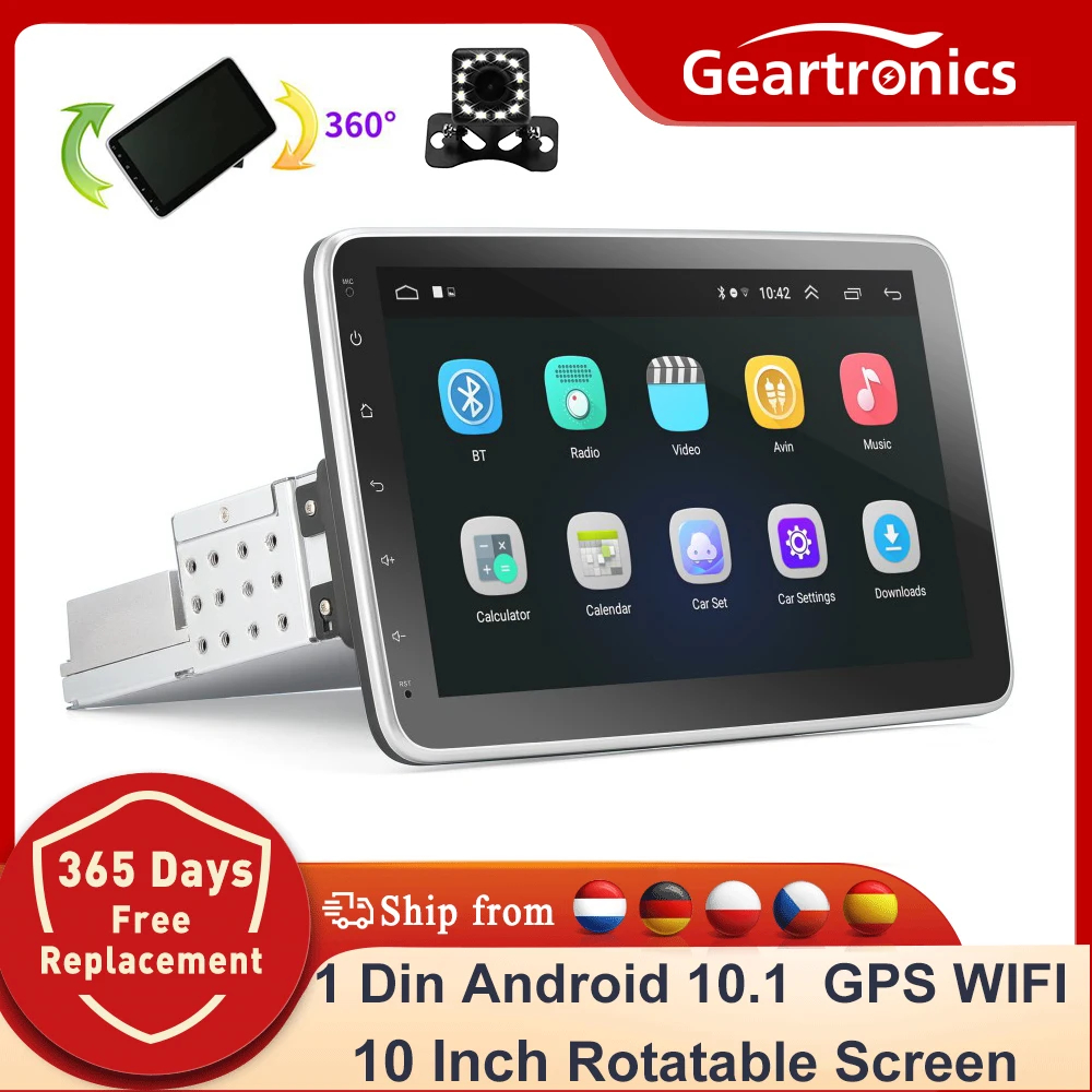 1-Din-Android-Car-Radio-Universal-Car-Multimedia-Player-360-Rotatable ...