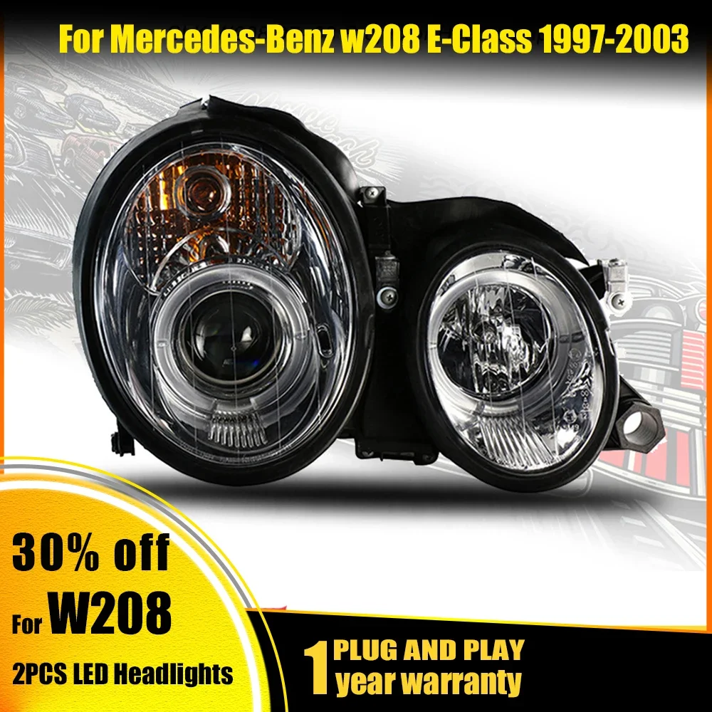Car Headlights For Mercedes Benz CLK W208 1997-2003 NEW STYLE FULL LED ...