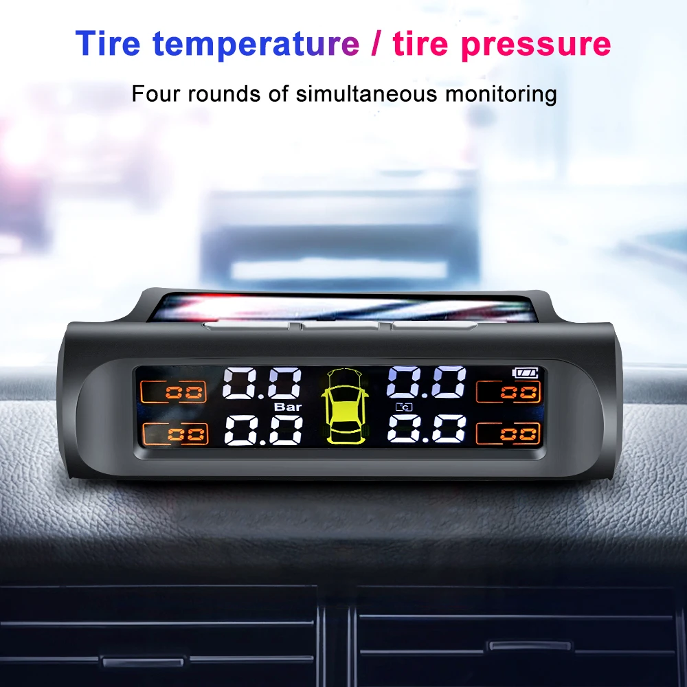 TPMS-Solar-Power-TPMS-Car-Tire-Pressure-Alarm-Monitor-Auto-Security ...