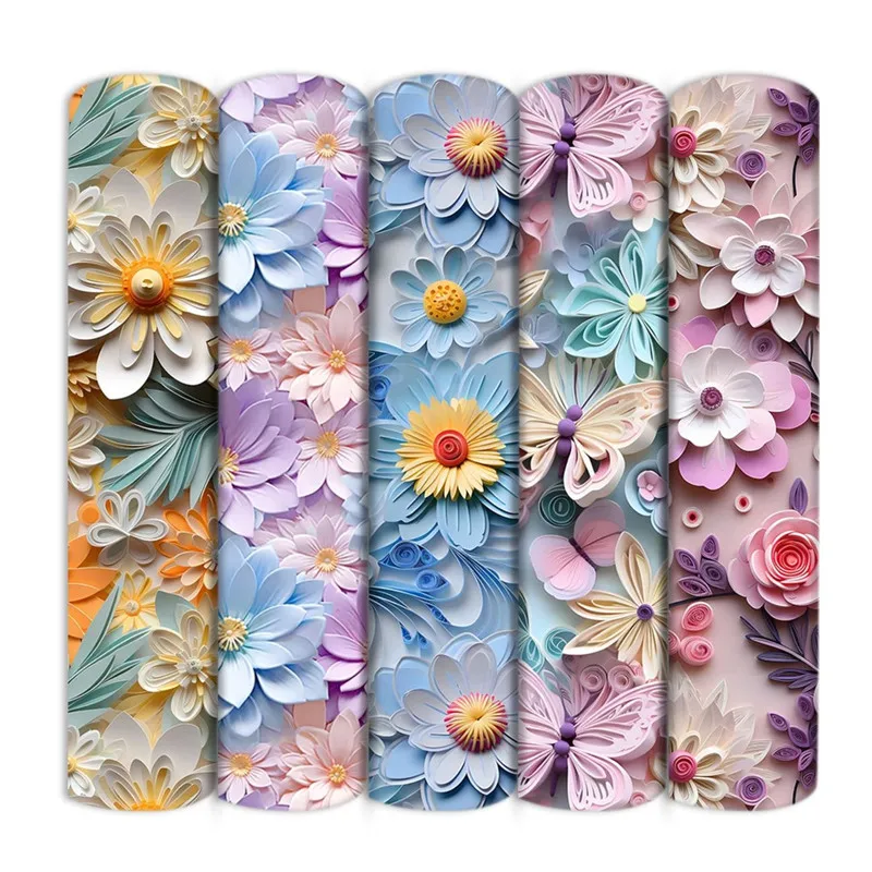 145cm-X-50cm-3D-print-flower-polyester-cotton-fabric-skirts-children-s ...