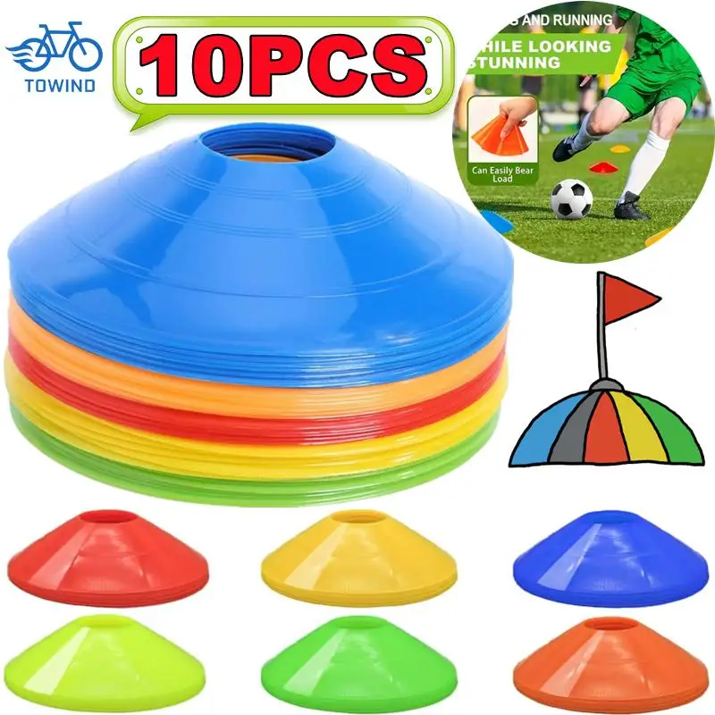 10/5PCS Soccer Cones Football Training Equipment Pro Disc Cones Cross ...
