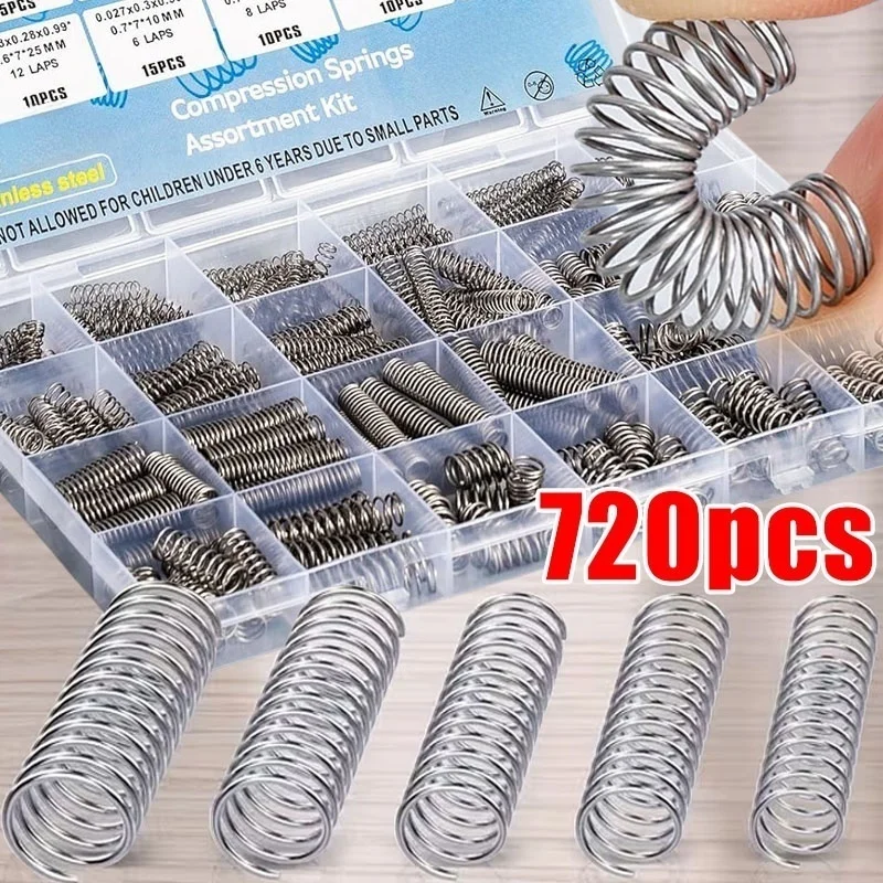 Stainless Steel Compression Springs Assortment Kit - Small & Tiny ...