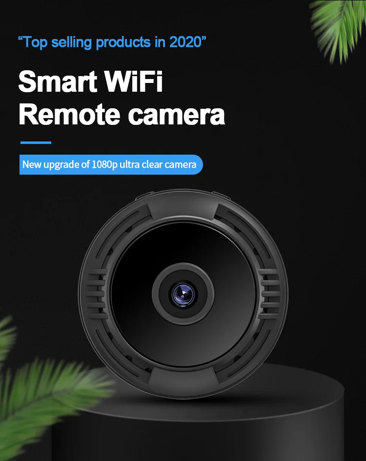 Caméra miniature,Mini caméra de Surveillance sans fil Wifi HD 1080P ...