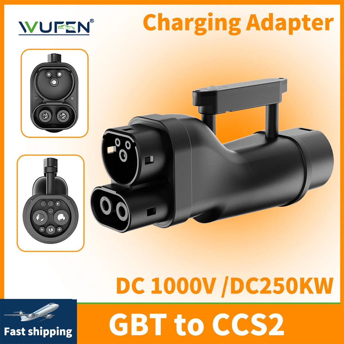 WUFEN GBT zu CCS2 Adapter 250 A DC Combo 2 EV Ladegerät Stecker dc ...