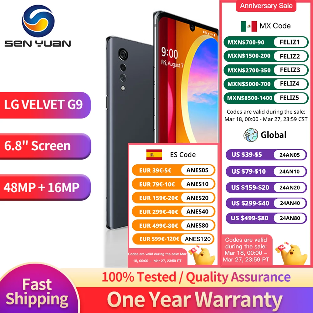 Original-LG-G9-VELVET-LM-G900TM-5G-SmartPhone-6GB-RAM-128GB-ROM-6-8 ...