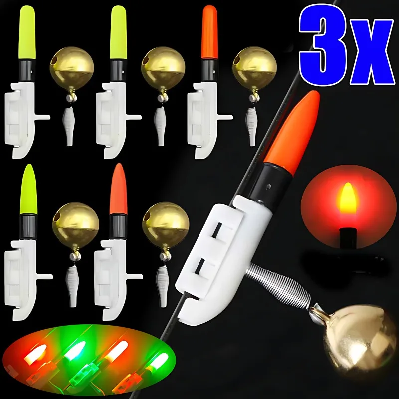 Electronic Fishing Light Stick Rod Bell Luminous Float LED Removable ...