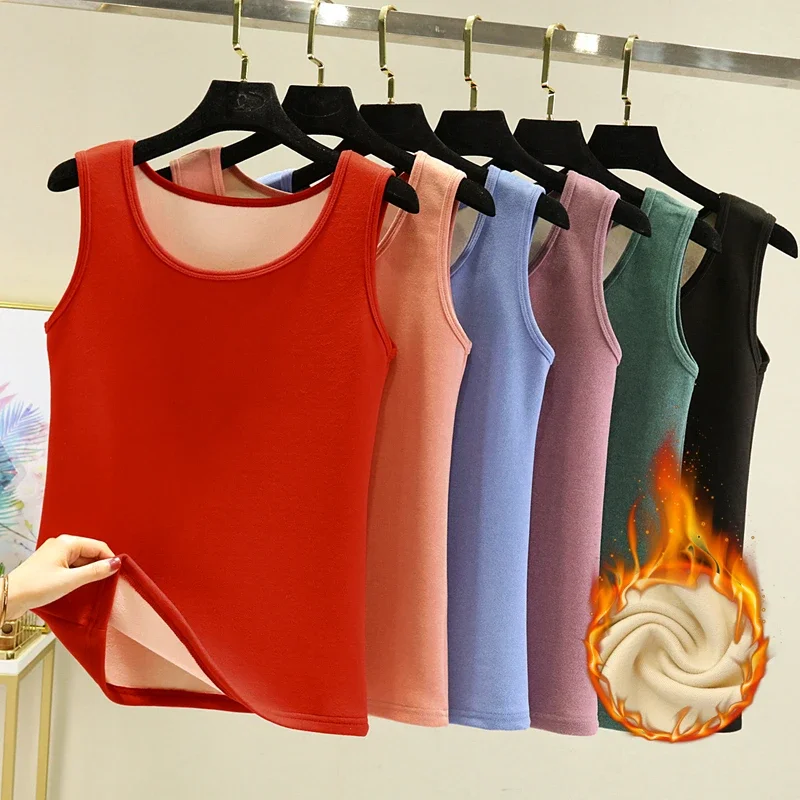 Heating-Warm-Vest-for-Women-Thermal-Underwear-Tops-Thickened-Inner-Wear ...