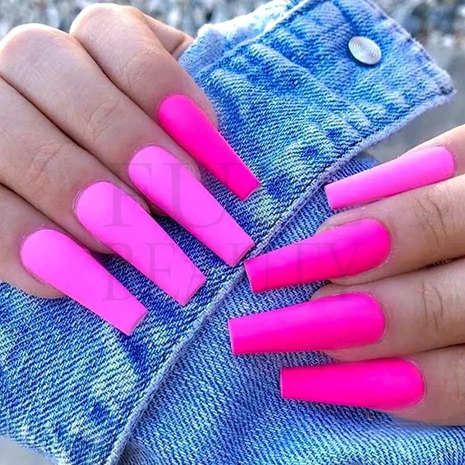 Neon Acrylic Nails Tumblr