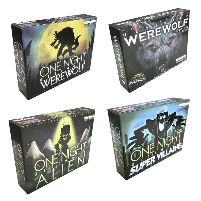 One-Night-Ultimate-Werewolf-Cards-Collection-Board-Game-Alien-Super ...