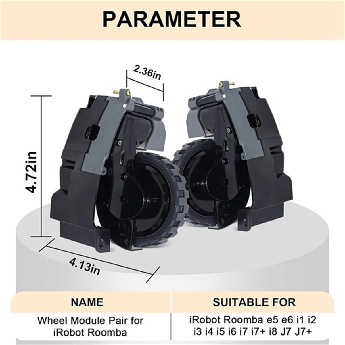 popular Drive Wheel Module for IRobot Roomba I7 I7+ I8 I3 I6+/Plus E5 ...