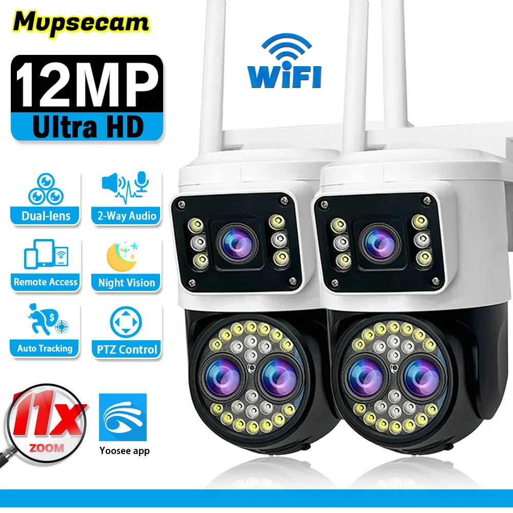360-Wireless-Outdoor-6K-12MP-WiFi-Surveillance-Camera-Three-lens-PTZ ...