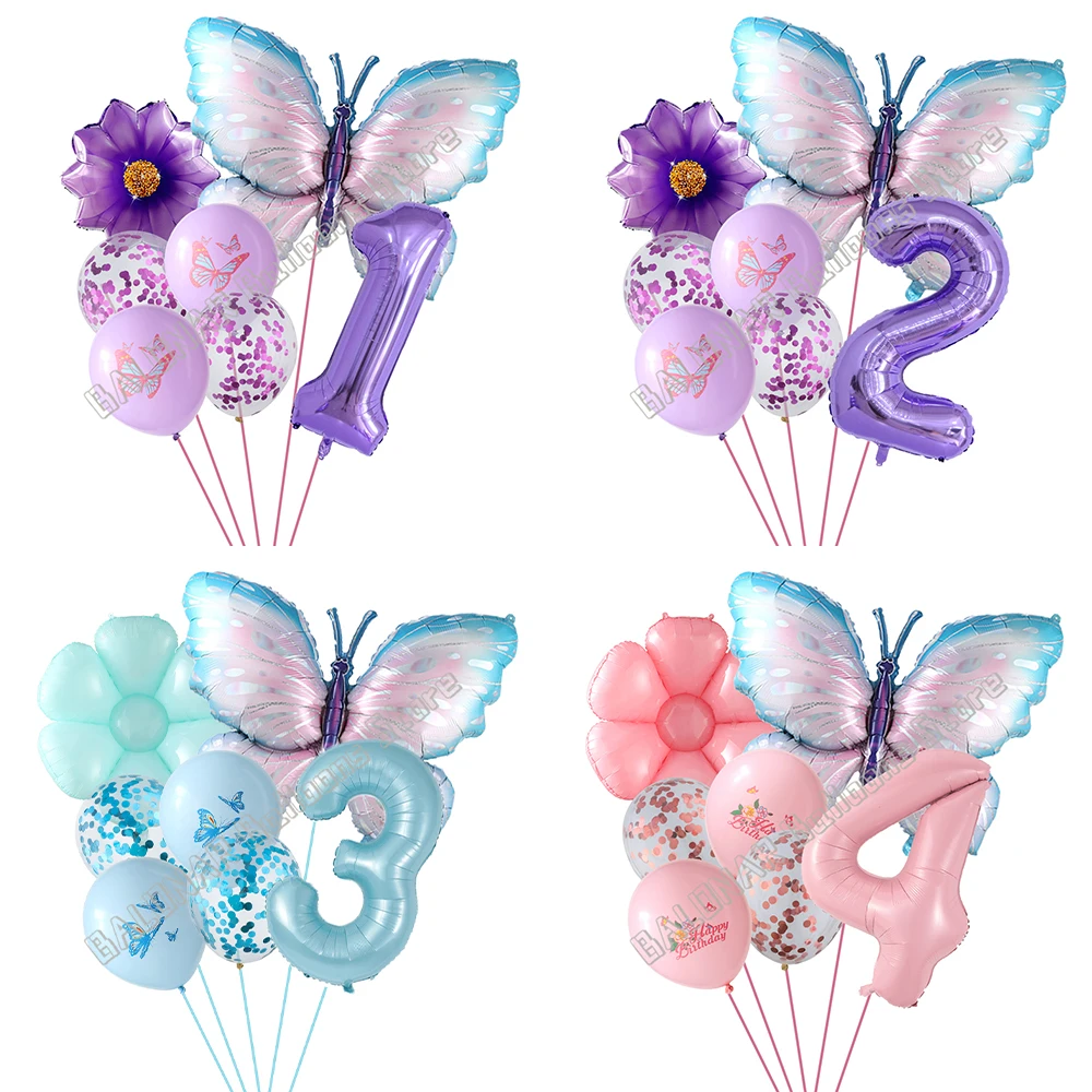 Ensemble-de-ballons-num-rot-s-papillon-ballon-h-lium-rose-bleu ...