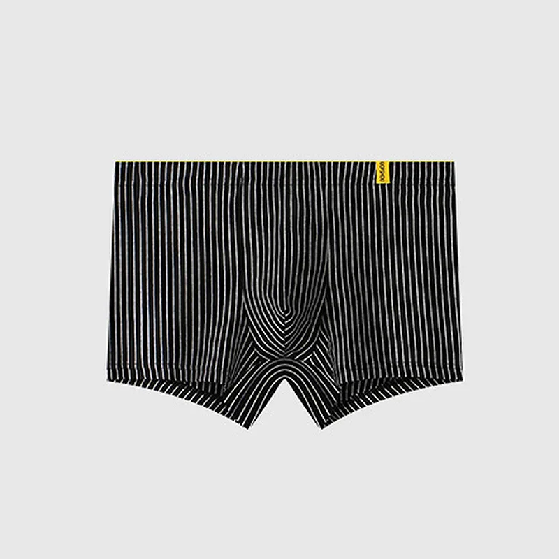 Boxer-shorty,Sous-vêtements en poudre convexe pour hommes,rayure en ...