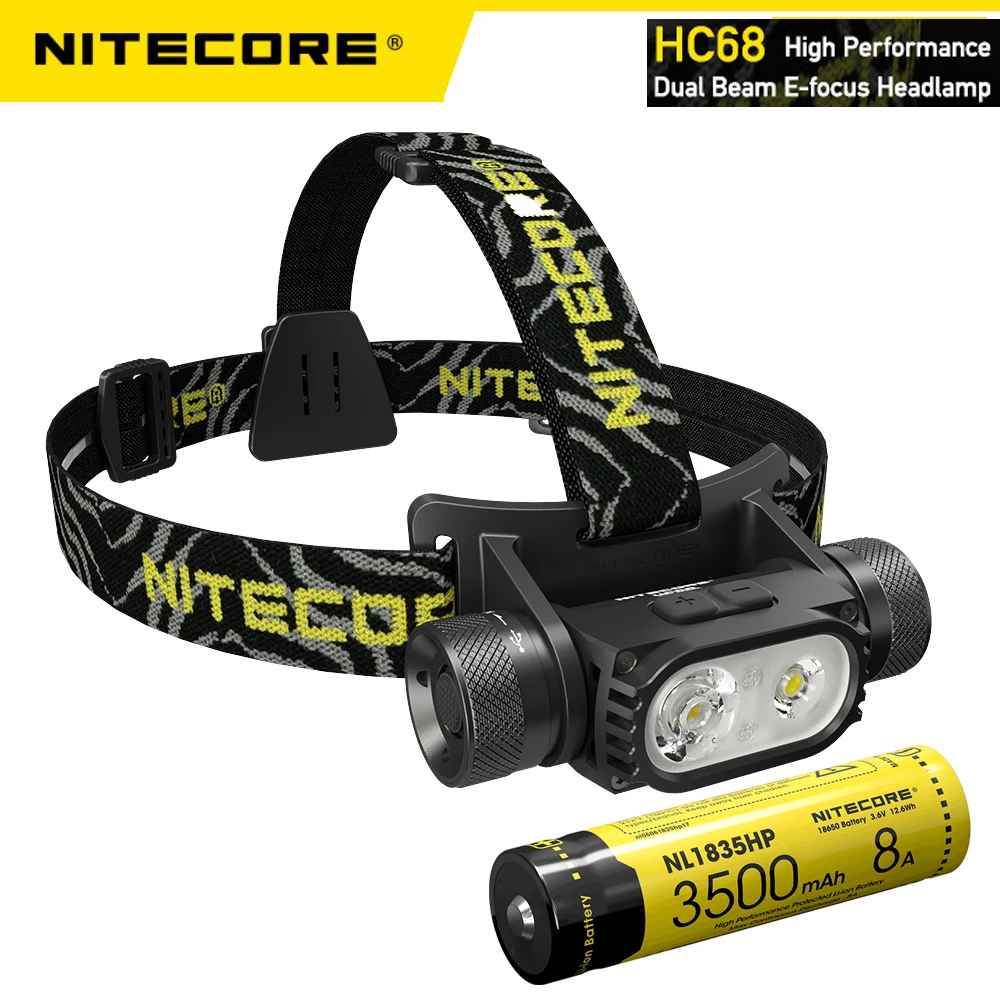 NITECORE-HC68-High-Performance-Dual-Beam-E-focus-Headlamp-Max-2000 ...