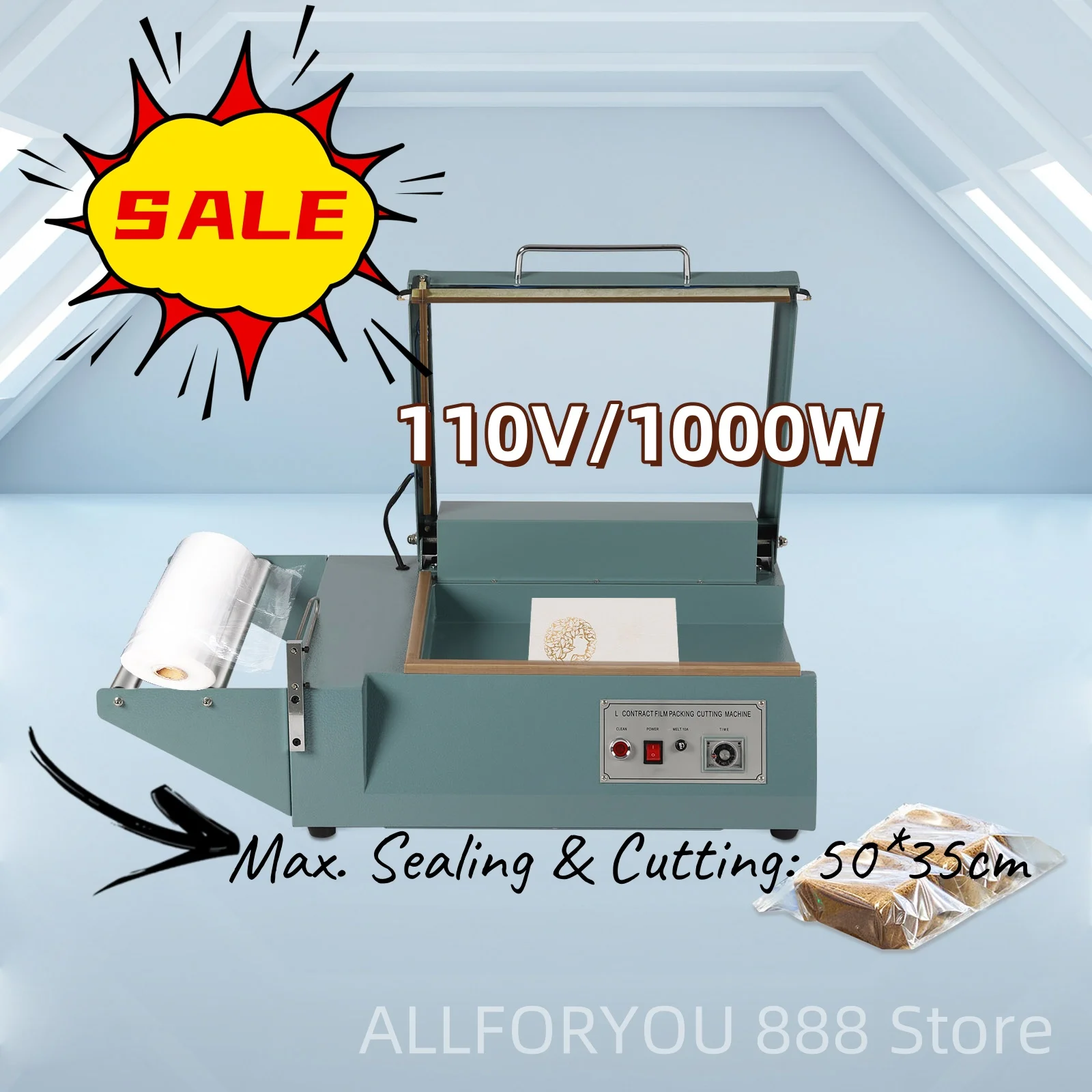 1KW-L-Bar-Wrap-Sealing-Machine-Packing-Cutting-Machine-110V-For ...