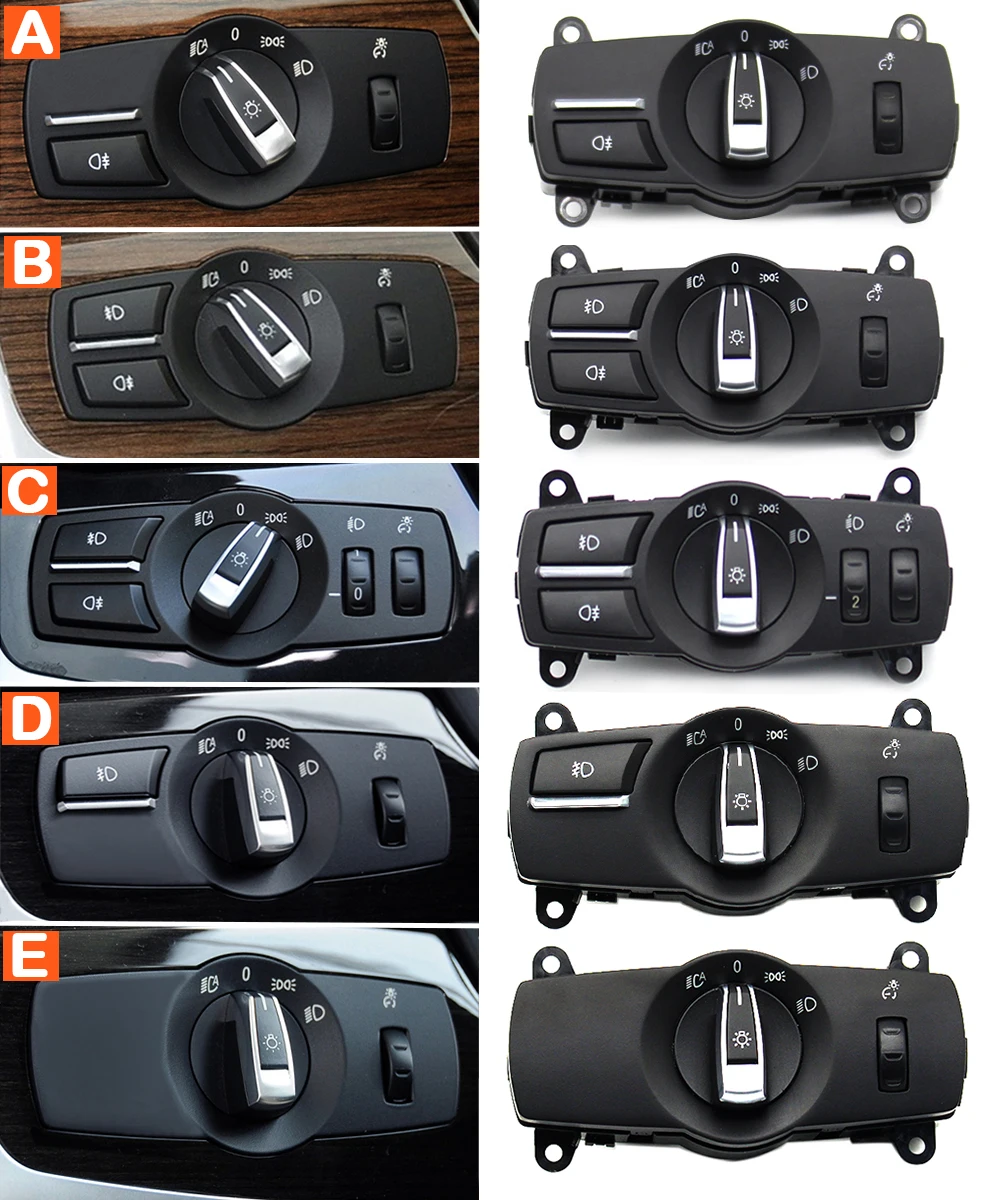 Car Front Head Lamp Headlight Switch Assembly For BMW 5 6 7 Series X3 ...