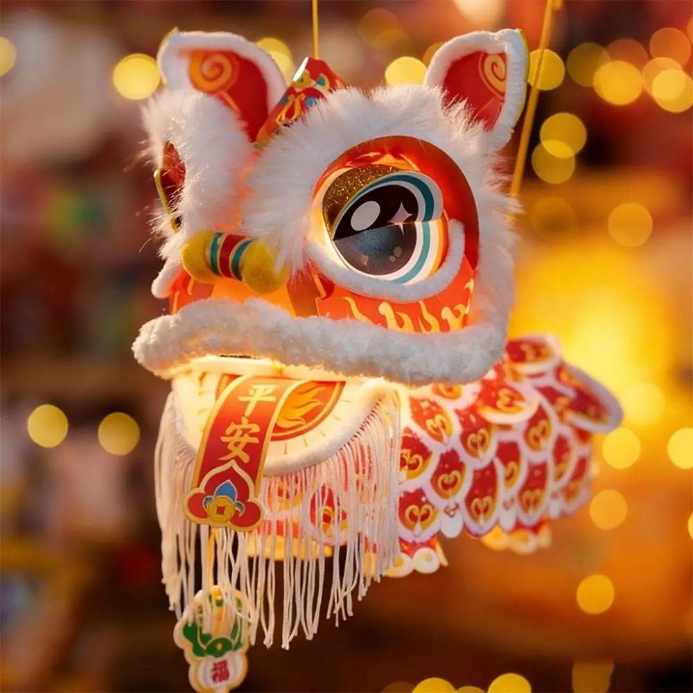 DIY Material Package New Year Lion Dance Lantern Waterproof Festival ...