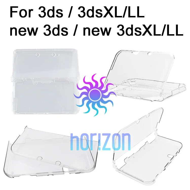 Plastic Clear Crystal Housing Shell Case For 3DS New 3DSLL XL Host ...