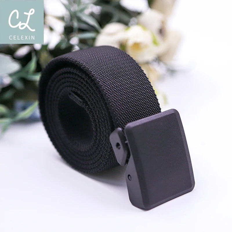 Plastic-Buckle-Nylon-Canvas-Stretch-Non-Porous-belt-for-men-Outdoor ...