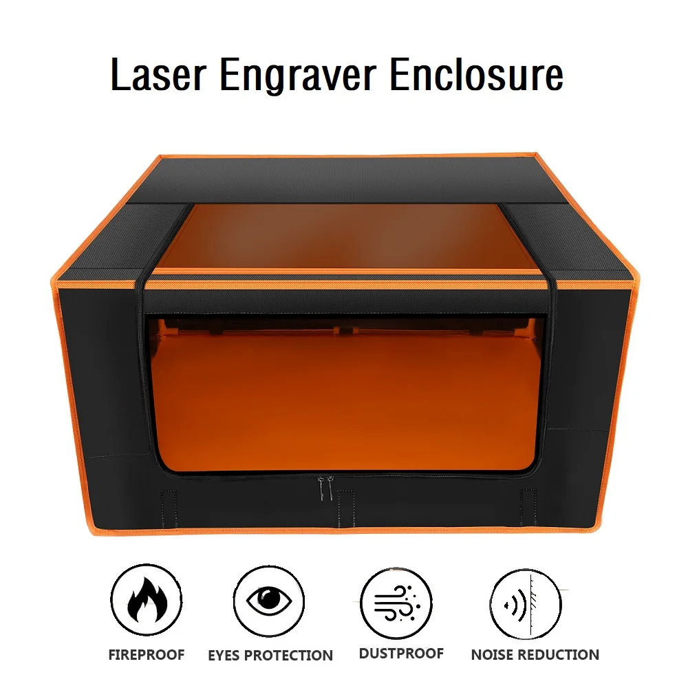 Laser Engraver Enclosure Fireproof Eye Protection Cover 800x800x400mm ...
