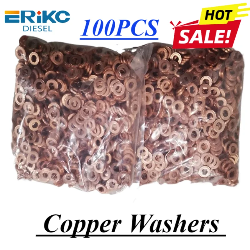 100PCS-F00VC17506-F00VC17503-Common-Rail-Injector-Copper-Washers-Shims ...