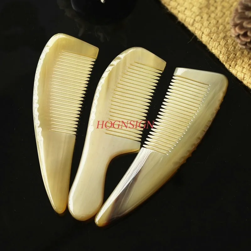 Cow-horn-comb-reduces-static-electricity-Cow-horn-hair-comb-smooth ...
