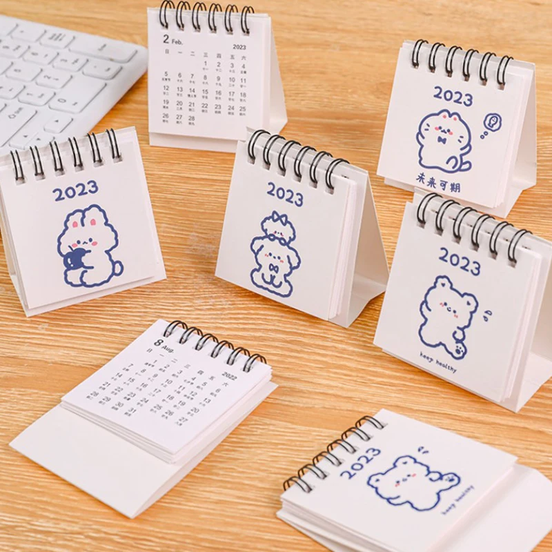2023 Cute Creative Mini Desk Calendar Decoration Stationery School ...