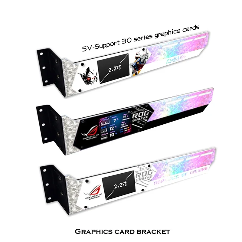 GPU-Bracket-With-Display-VGA-Graphic-Card-Holder-Gundam-MSI-AORUS-ROG ...