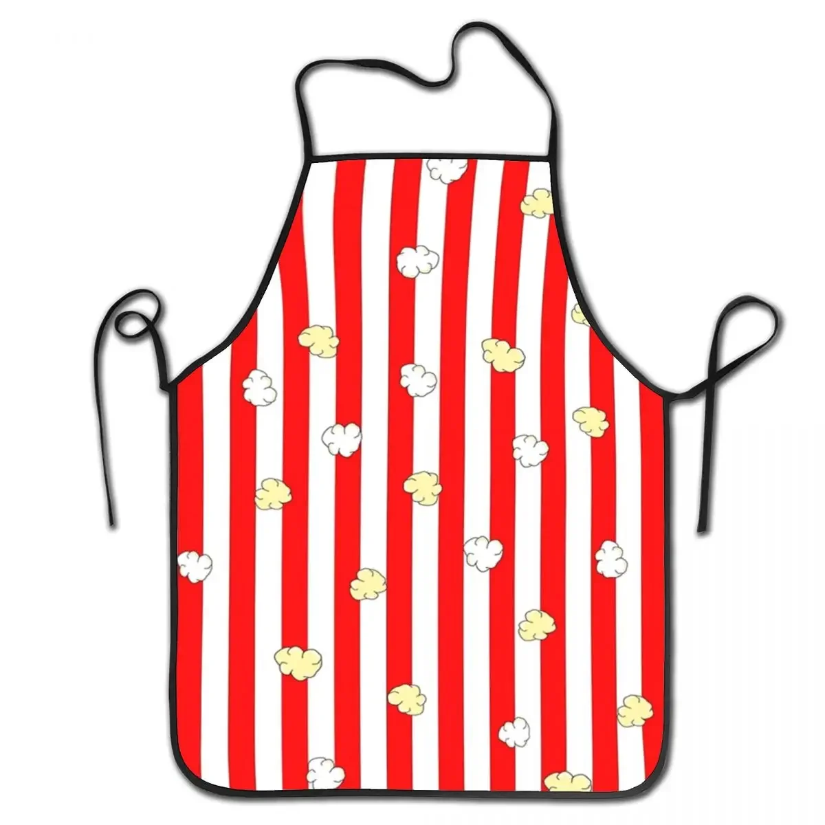 Custom Bib Red And White Striped With Popcorn Apron Men Women Unisex ...