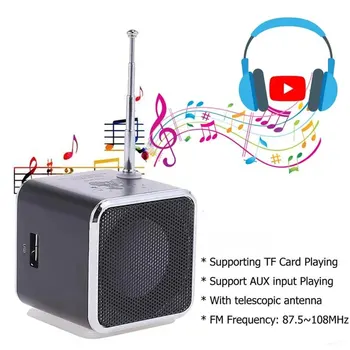 Rechargeable Portable radio FM portable mini radio Mini High Bluetooth ...