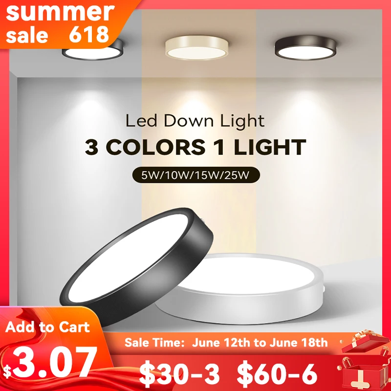 Led Downlight Spot Light Down Light Led 220v Fixture Ceiling Spotlights ...