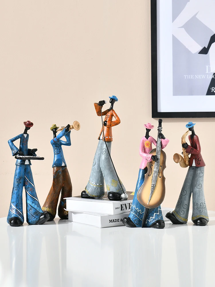 Creative-Band-Art-Ornaments-Music-Characters-Musical-Instrument-Figure ...