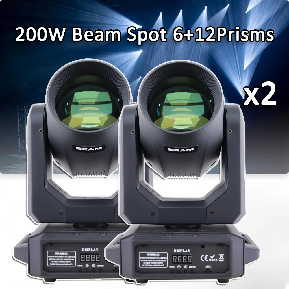2Pcs-Lot-Professional-DJ-Stage-Lighting-Equipment-Moving-Head-200W-LED ...