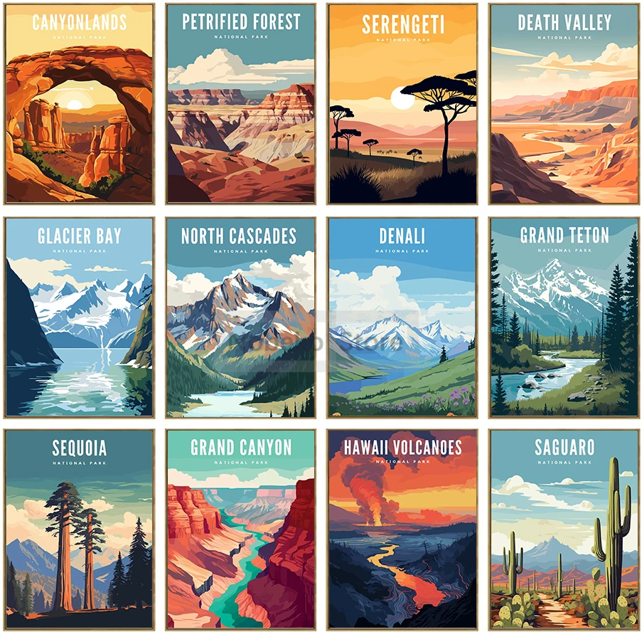 Classics-Famous-National-Park-Natural-landscape-Poster-and-Prints ...
