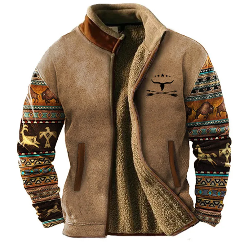 Camisola-masculina-de-gola-alta-moletom-estampado-vintage-combinando ...