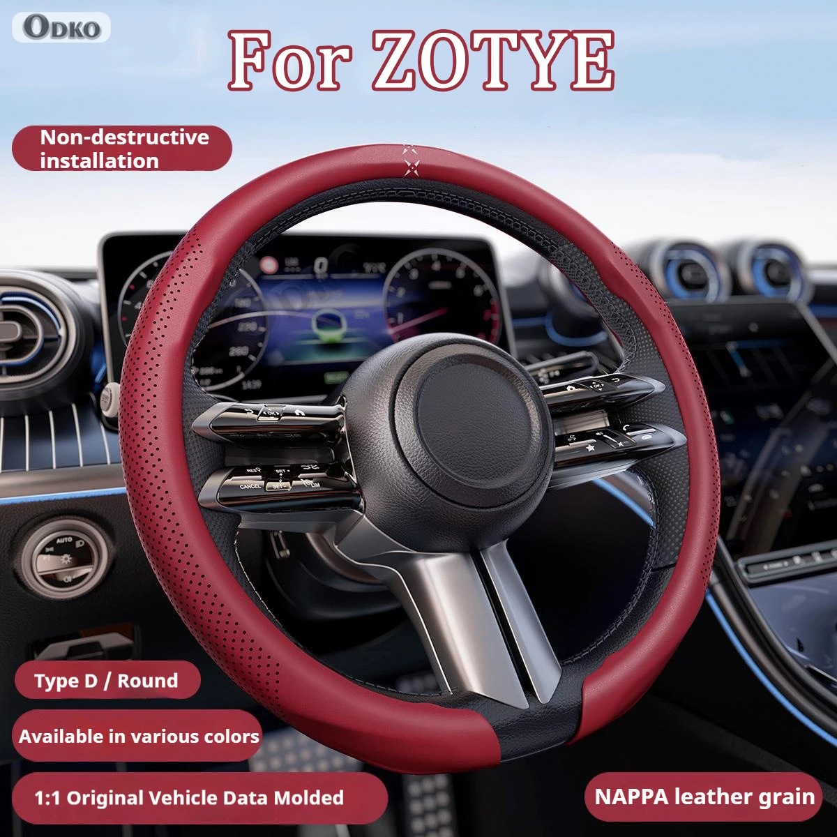 Para ZOTYE T600 T700 Z300 Z360 Z500 Z560 Z700 Funda de cuero de napa ...