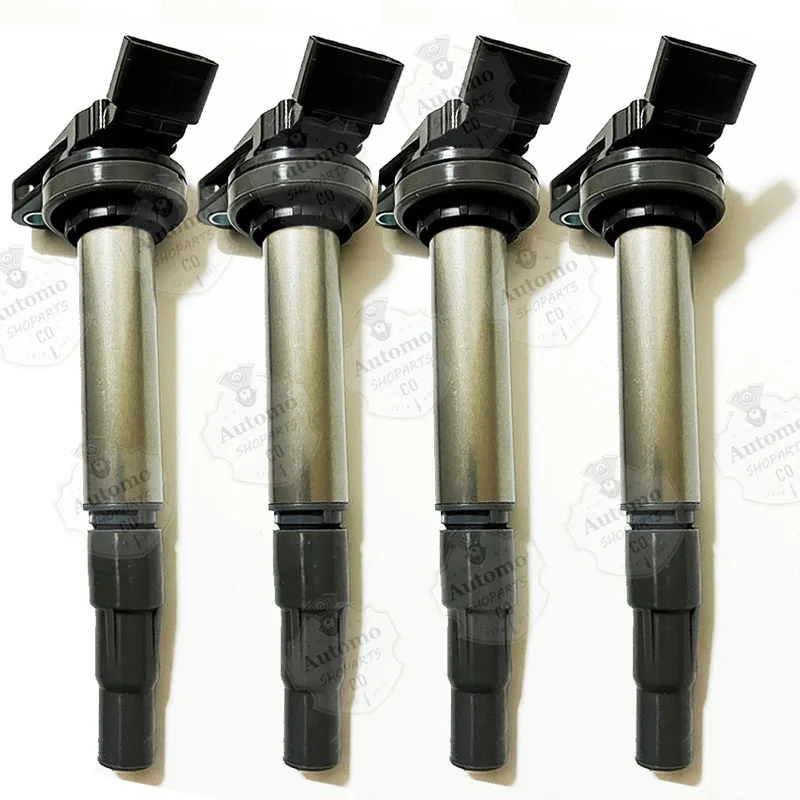 4PCS-90919-02258-UF-596-C1714-UF-619-Ignition-Coil-For-Toyota-Corolla ...