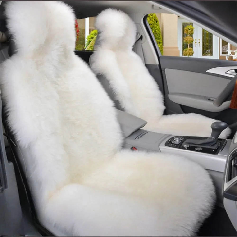 Warm-Plush-Car-Seat-Covers-Universal-Long-Wool-Fur-Car-Front-Seat ...