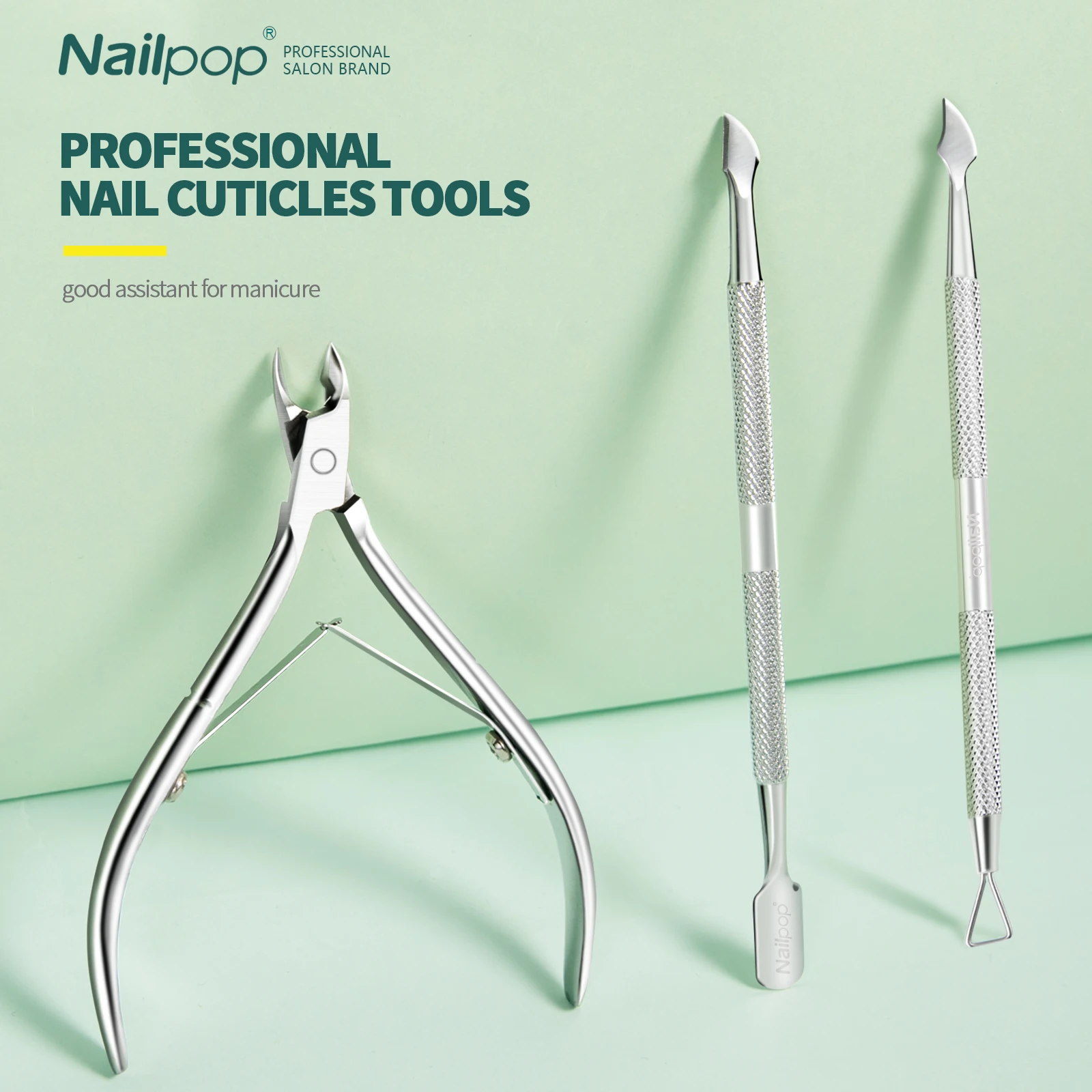 Nailpop-Nail-Cuticle-Scissors-Stainless-Steel-Manicure-Pedicure-Trimmer ...
