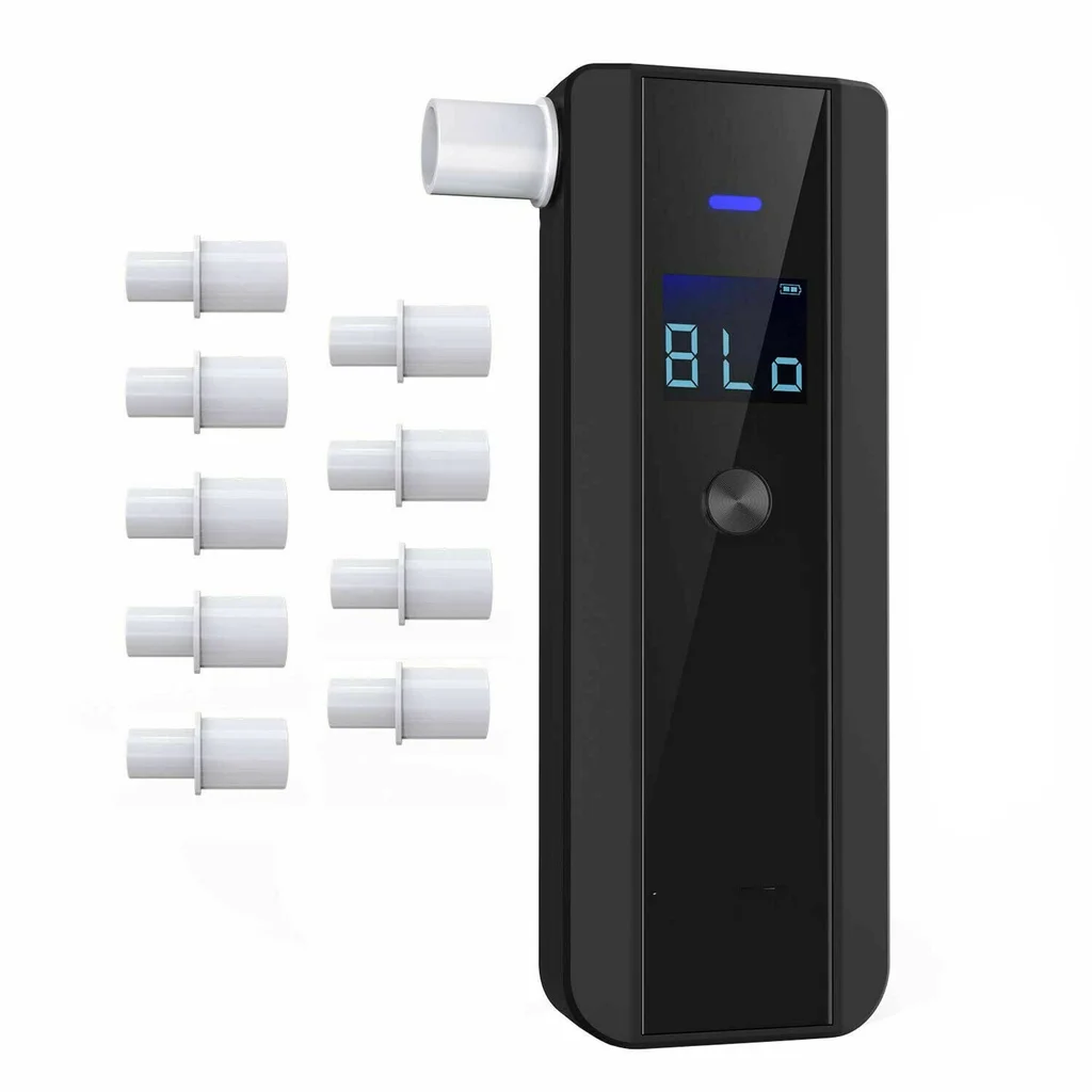 Digital-Alcohol-Tester-LCD-Police-Professional-Breathalyzer-Grade ...