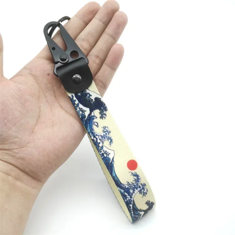 Hokkaido-Waves-Jdm-Car-Keychain-Nylon-Thermal-Transfer-Key-Ring-Strap ...