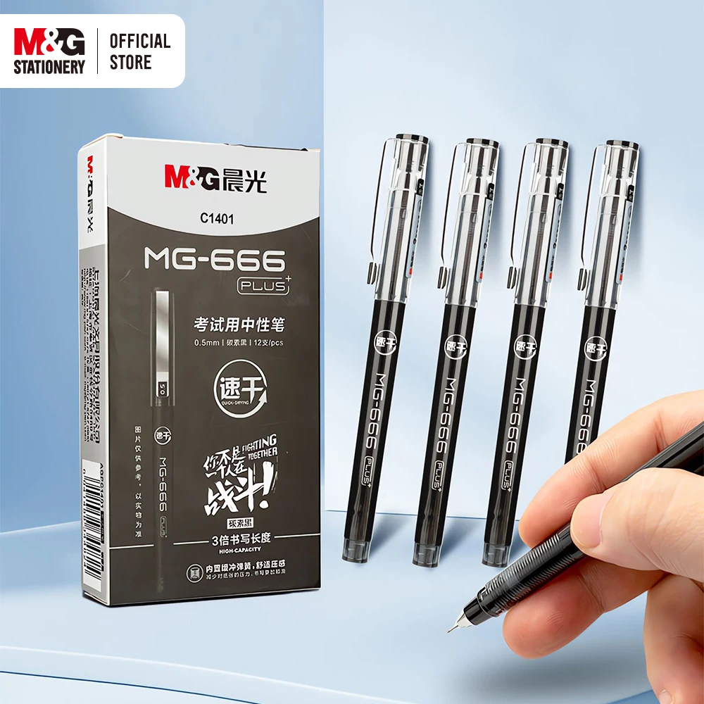 M-G-0-5mm-Black-Gel-Ink-Pen-Refill-Exam-Signature-Pen-Liquid-Pen-Set ...