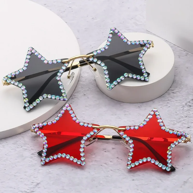 Fashion-Retro-Pentagram-Y2K-Sunglasses-for-Women-Bling-Rhinestone-Star-Shaped-Sun-Glasses-Shades ...