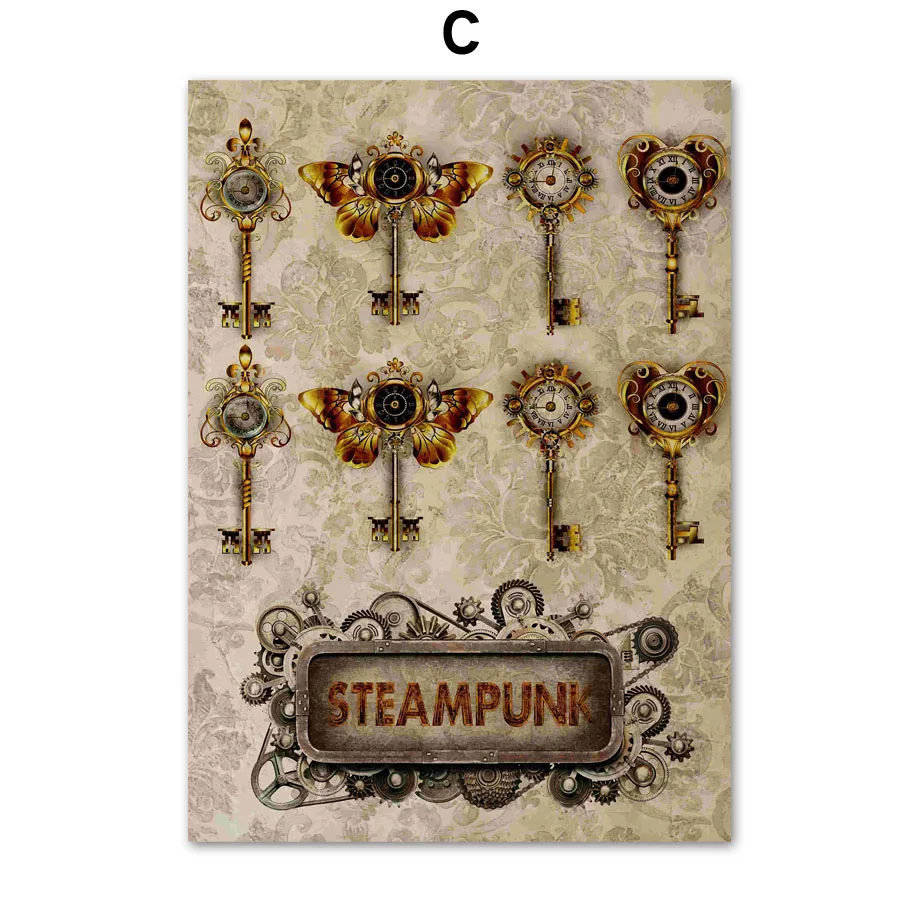 Steampunk Key Drawings