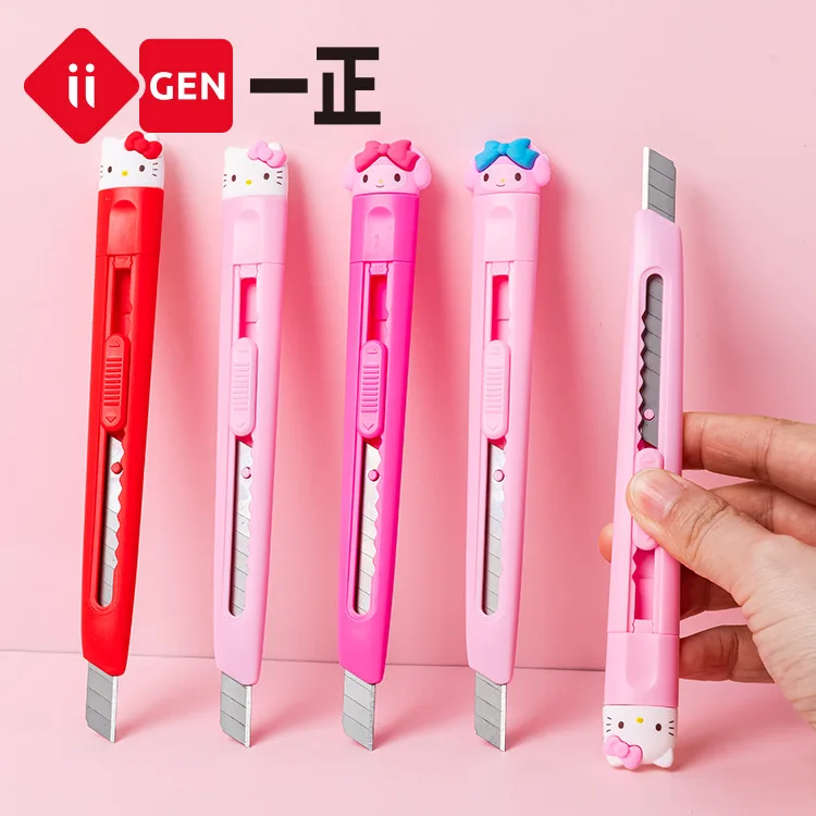 Hello Kitty Kawaii My Melody Cartoon Cute Utility Knife Anime Sanrioed ...