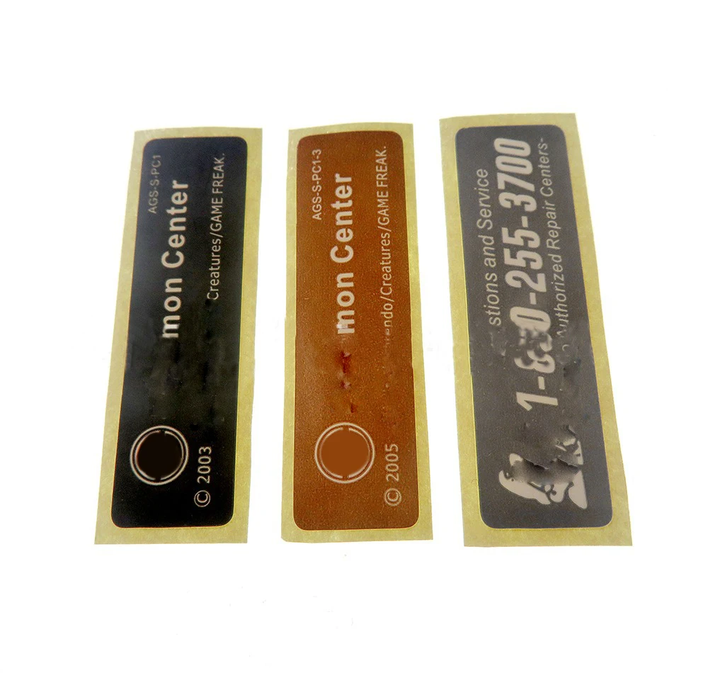 Label Battery Cover Sticker For GameBoy Console Battery Cover Back ...